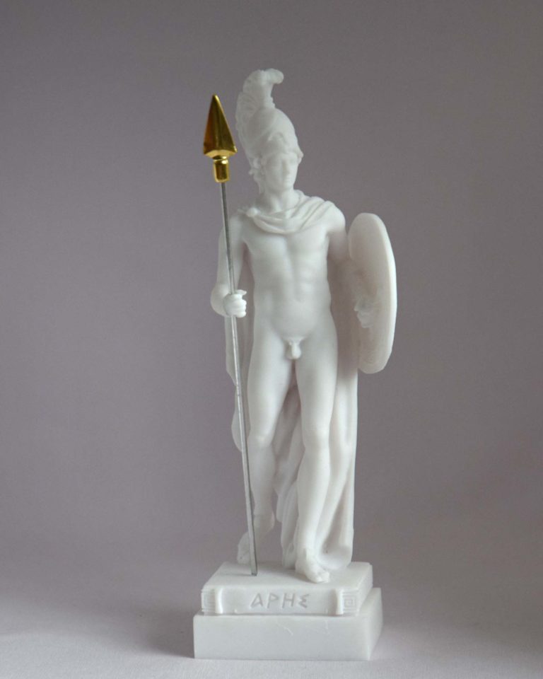Ares statue Greek God made of Alabaster - eStatueShop