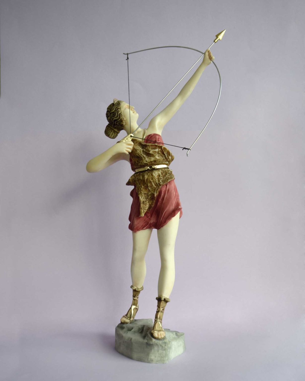 Artemis hunting - Greek Goddess - made of Alabaster - eStatueShop