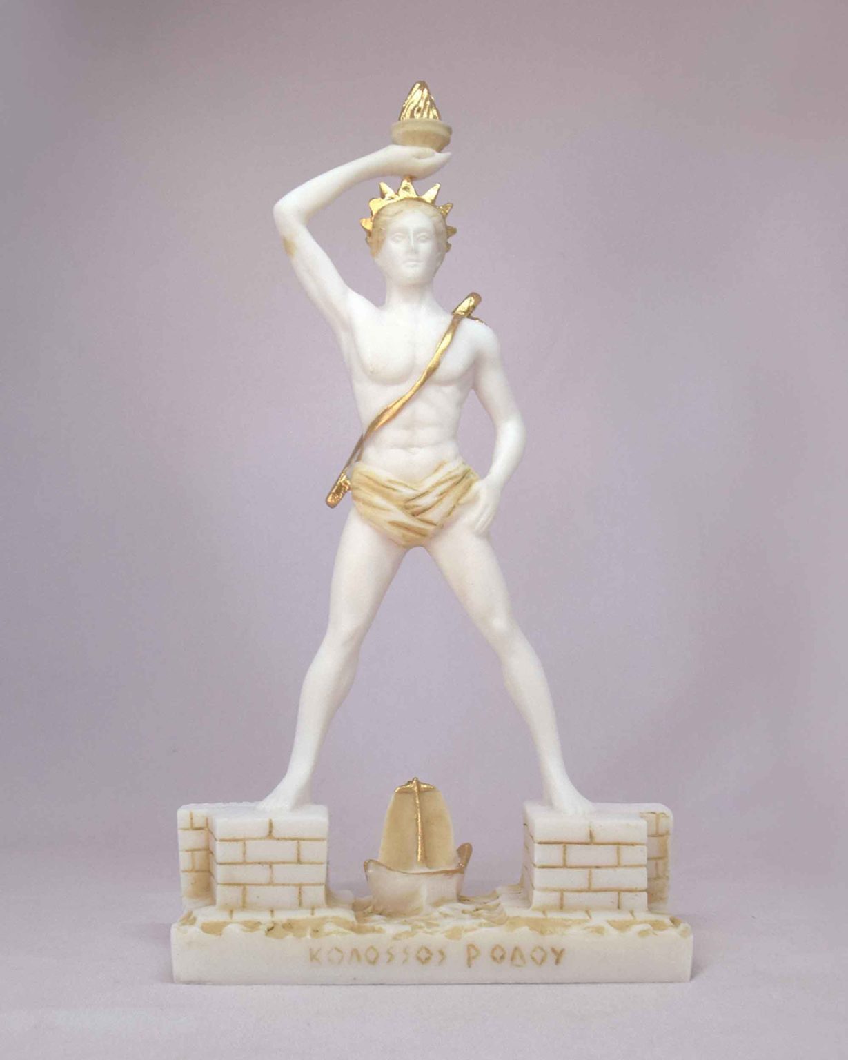Colossus of Rhodes statue made of Alabaster - eStatueShop