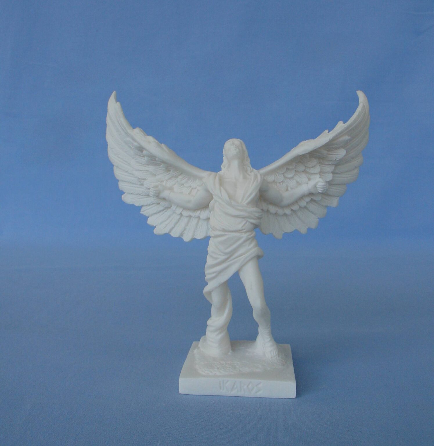 Icarus statue with open wings made of Alabaster - eStatueShop