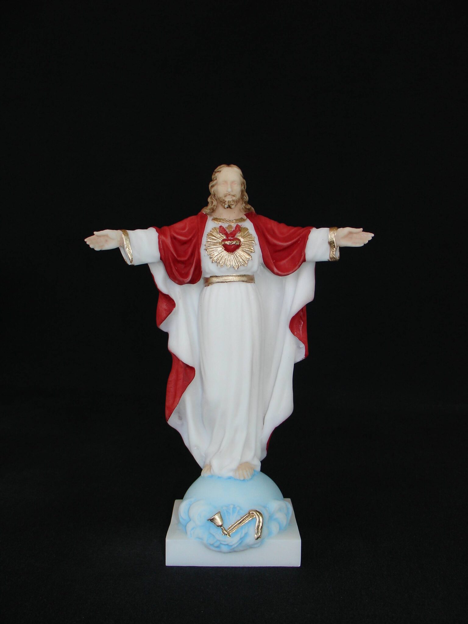 Jesus Christ with open hands statue made of Alabaster - eStatueShop
