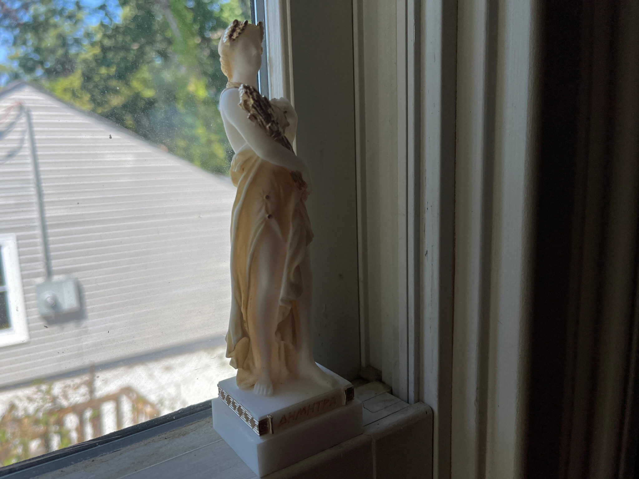 Demeter statue Greek Goddess made of Alabaster - eStatueShop